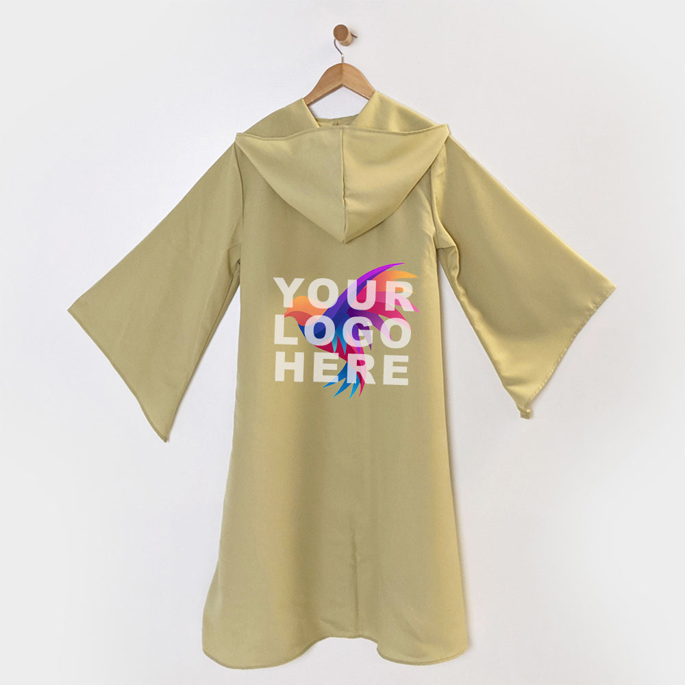 Hooded Robe with Custom Full Color DTF Print – Everfan