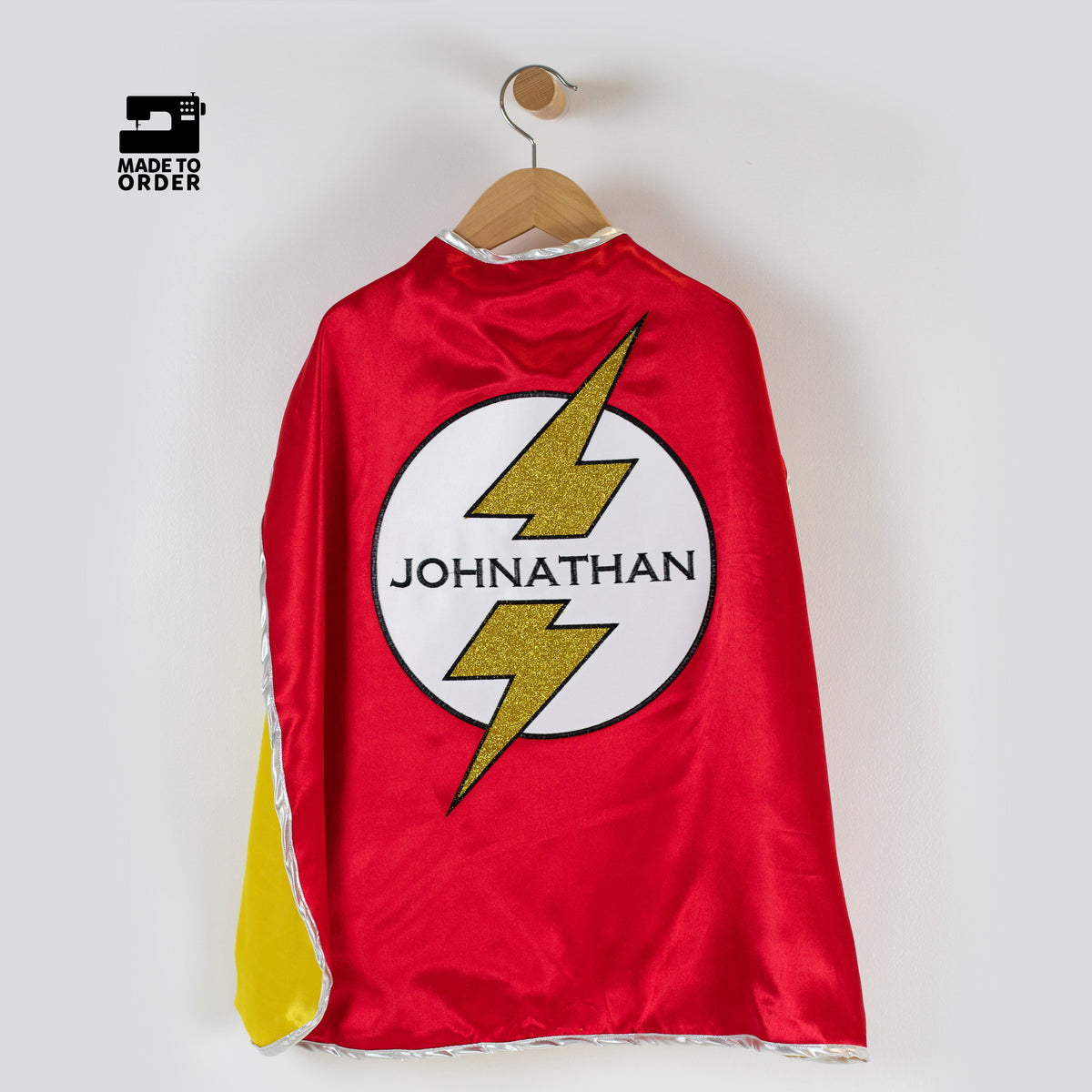 Lightning Bolt Superhero Cape | Flash Themed Superhero Cape – Everfan